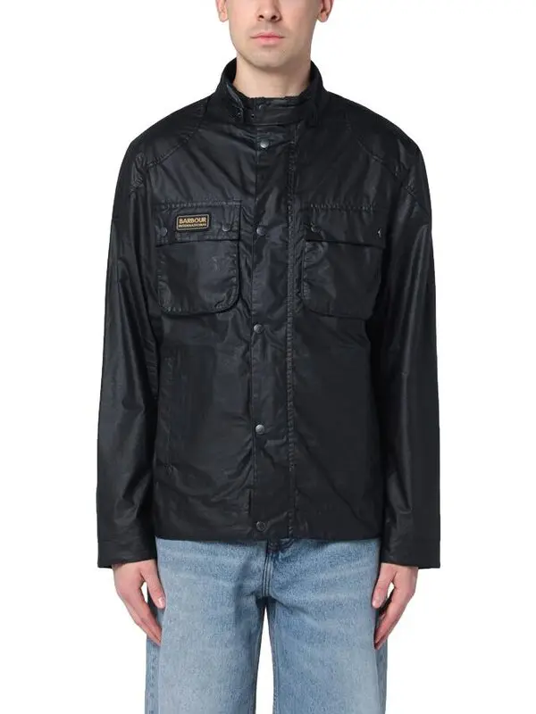Barbour Waxed International Jacket - Black