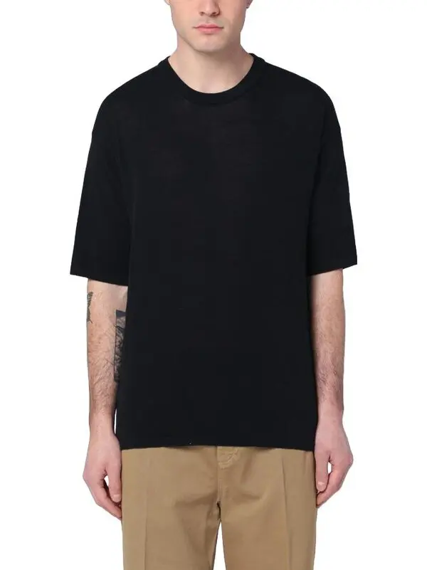 ROBERTO COLLINA Cotton Sweater - Black