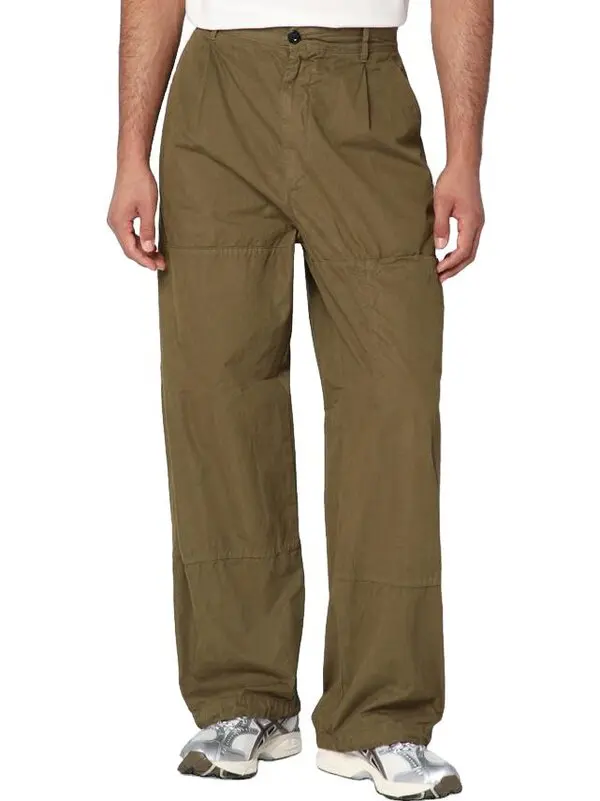 C.P. COMPANY Cotton Wide-leg Trousers - Green