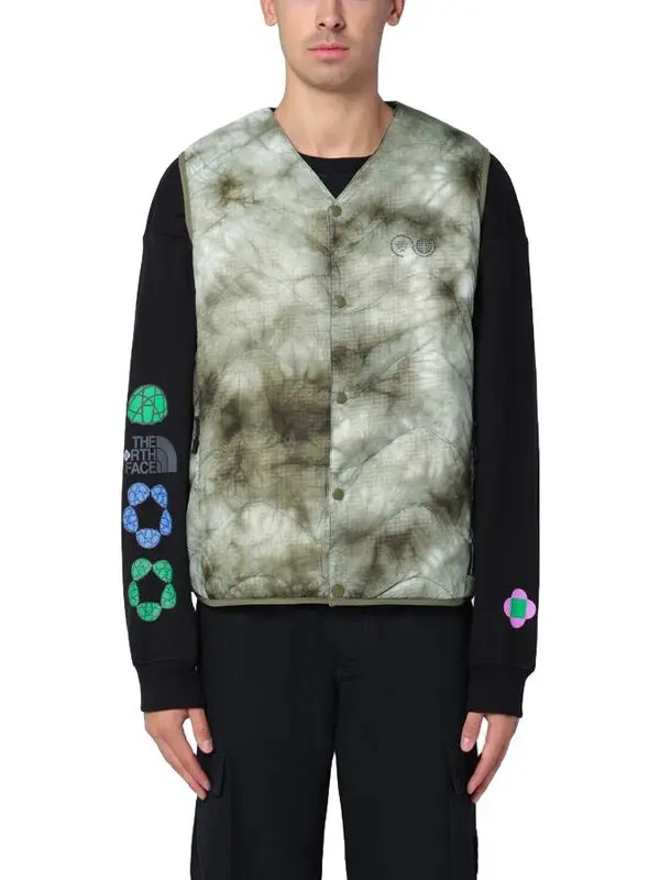 PURPLE MOUNTAIN OBSERVATORY Camouflage Quilted Nylon Waistcoat - Green