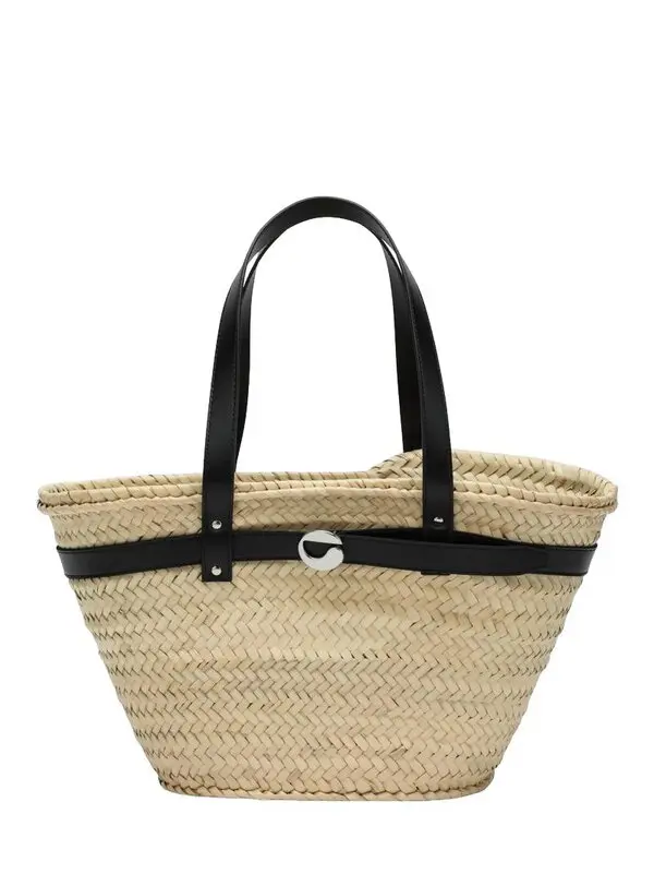 Coperni Palm Medium Raffia Shopper - Beige