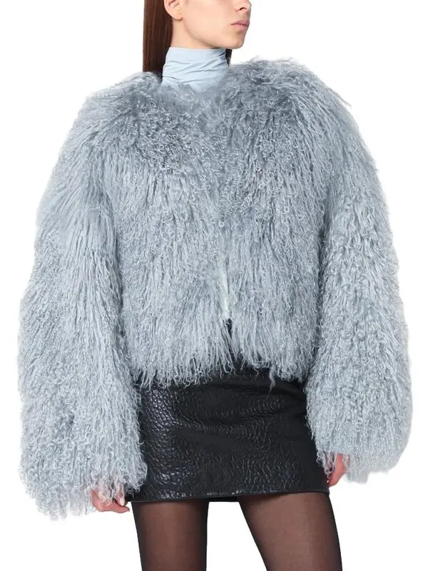 HALFBOY Fur Coat - Light Blue