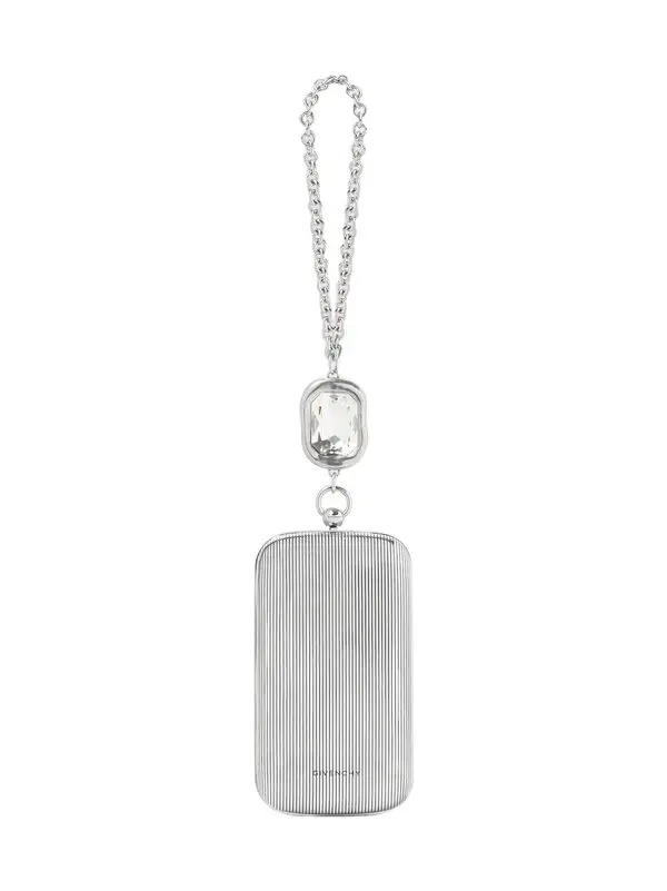 Givenchy Evening Clutch In Metal With Crystal Jewel - Multicolor