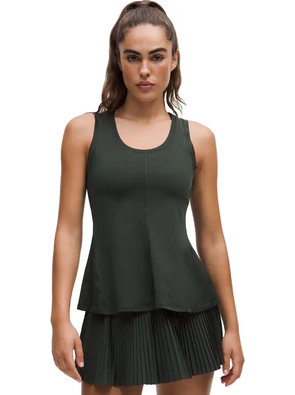 Lululemon Lightweight Flowy-hem Tank Top - Rainforest Green