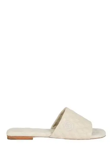 Burberry Quilted Slide Sandals - Off White