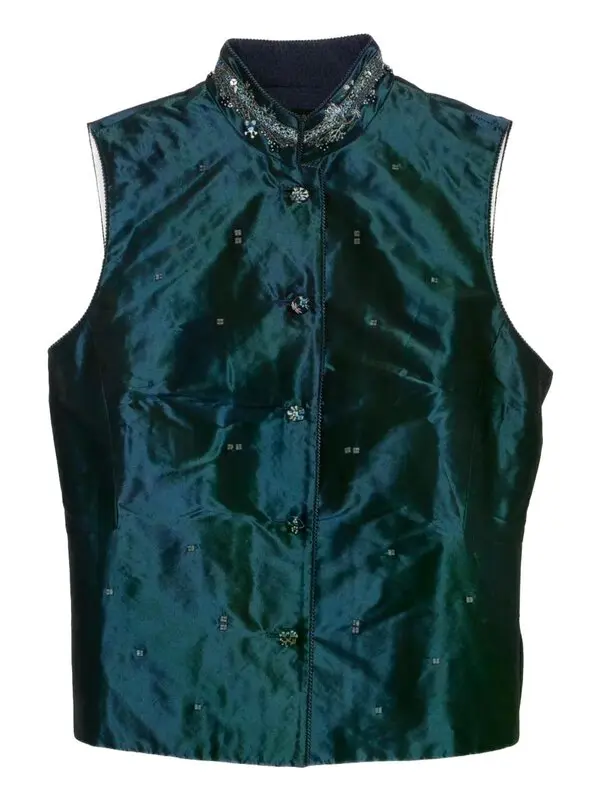 Shiatzy Chen Embellished Gilet - Blue
