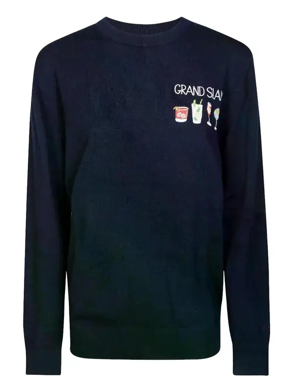 MC2 SAINT BARTH Embroidered Sweater - Blue