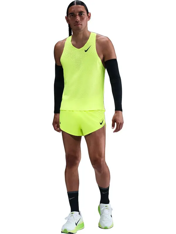 Nike Aeroswift Dri-fit Adv 2" Brief-lined Running Shorts - Yellow