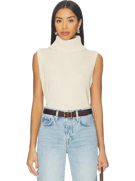LOVERS AND FRIENDS Keris Turtleneck Vest - Oat