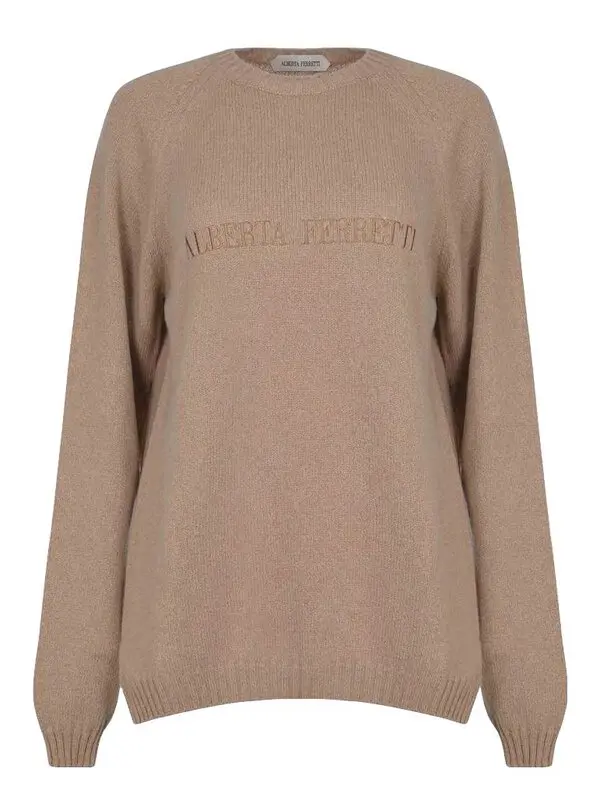 Alberta Ferretti Wool And Cashmere Sweater - Brown