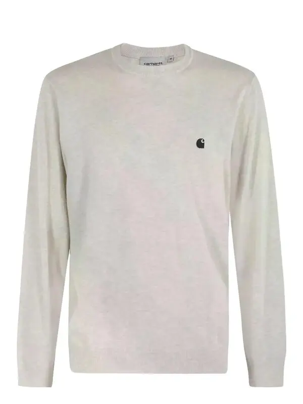 Carhartt Work In Progress Logo Crew-neck Sweater - Neutrals