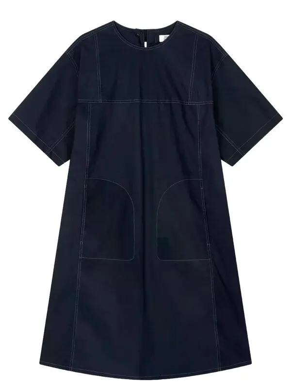 STUDIO TOMBOY Twill Tunic Dress - Blue