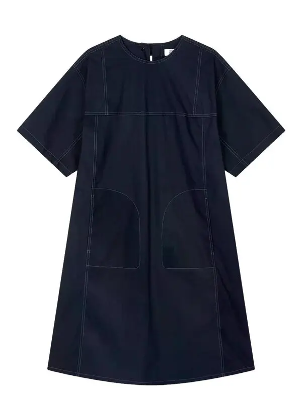 STUDIO TOMBOY Twill Tunic Dress - Blue