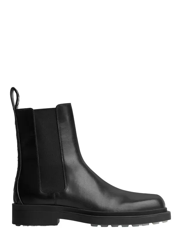 Bottega Veneta Ben Smooth & Intrecciato Leather Chelsea Boots - Nero