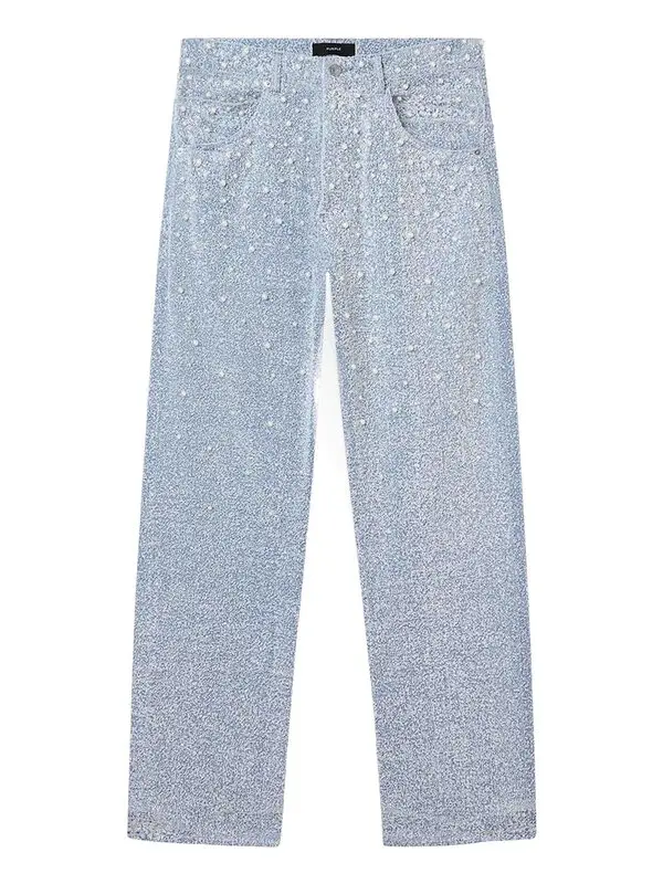 PURPLE BRAND Relaxed Fit Pearl Jeans - Lt Indigo