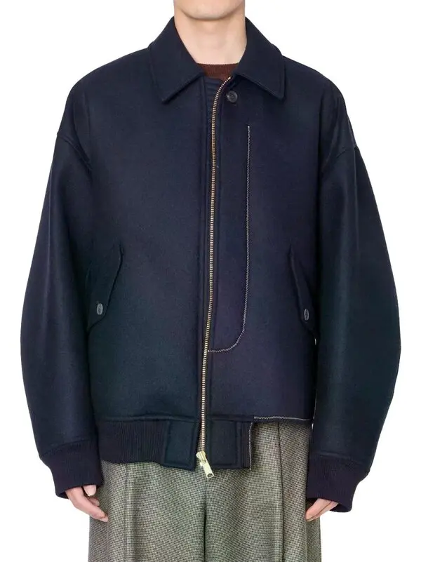 Kolor Zip-fastening Bomber Jacket - Blue