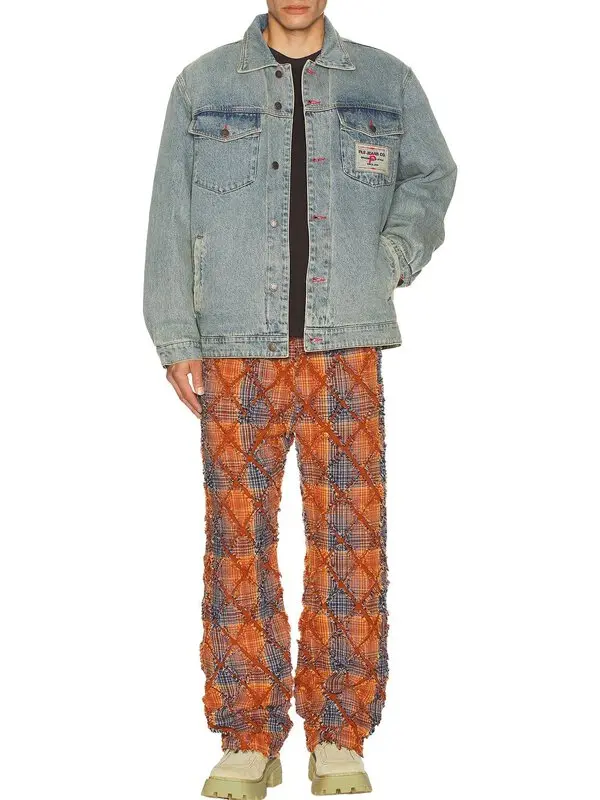PLEASURES Park Insulated Denim Jacket - Indigo