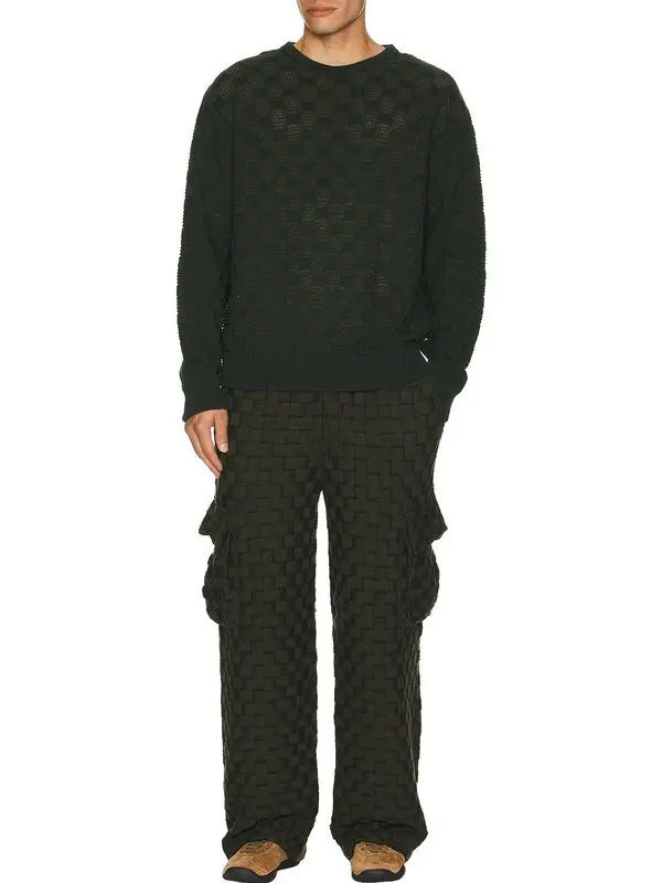 ISA BOULDER Rectangle Sweater - Evergreen