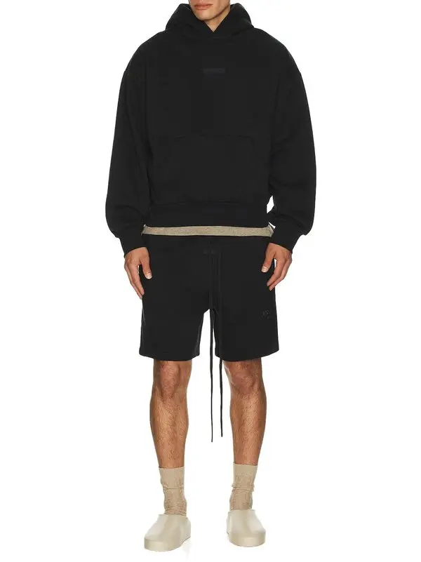 Fear Of God Soccer Fleece Shorts - Jet Black