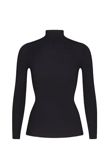Nike X Skims Weightless Layers Mock Neck Top - Obsidian