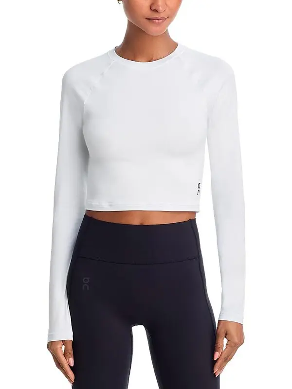 On Studio Long-t Cropped Top - White