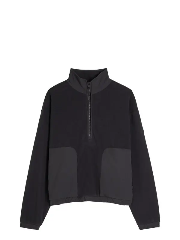 Vuori Aspen Half-zip Fleece Sweatshirt - Black