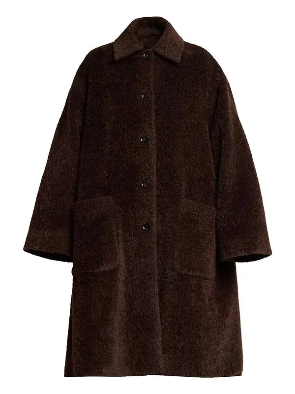 Proenza Schouler Verretta Alpaca-blend Coat - Chocolate