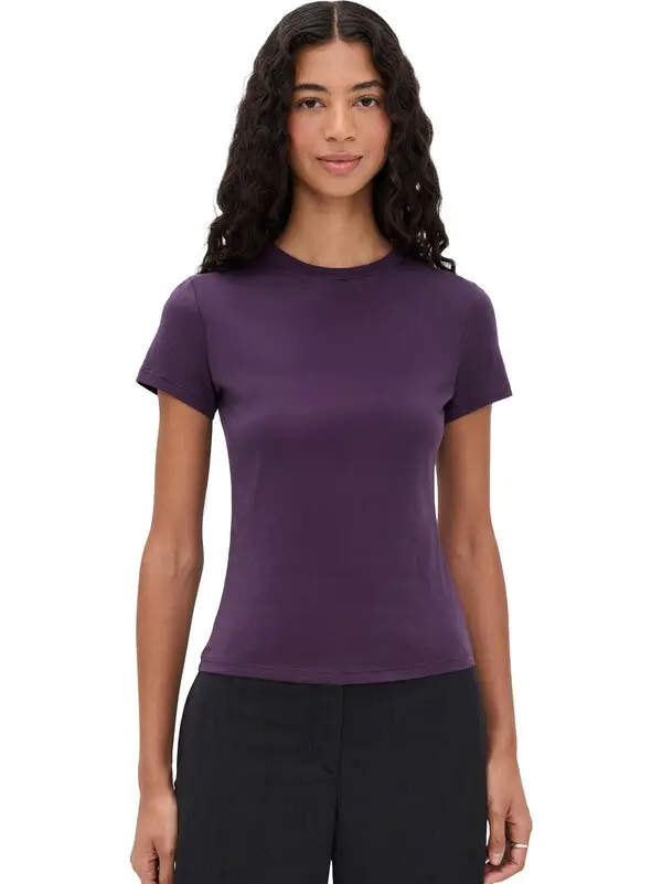 Theory Tiny Tee - Black Iris
