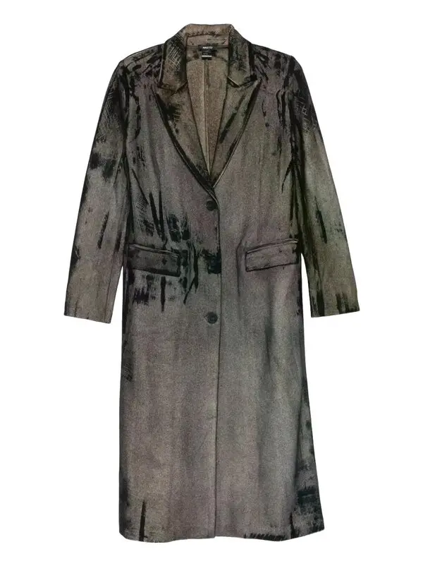 Avant Toi Wool Single-breasted Coat - Black