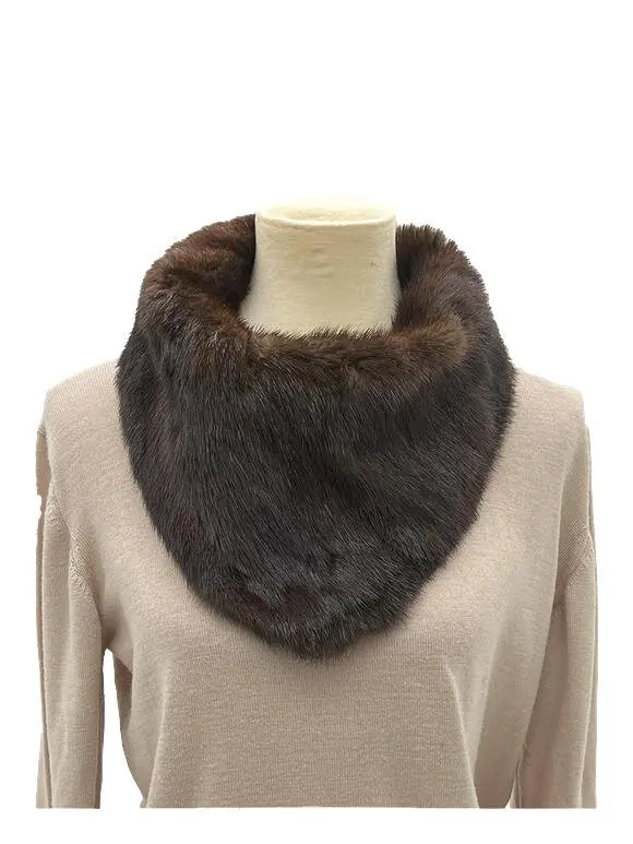 NORTON AND HODGES Heritage Mink Collar - Red