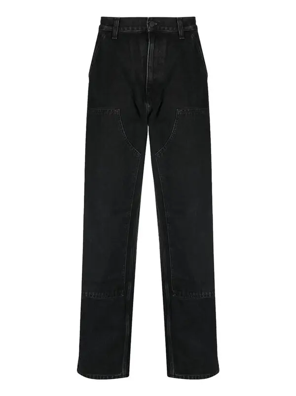 Carhartt Work In Progress Double Knee Pant - 8906 Black Stone Washed