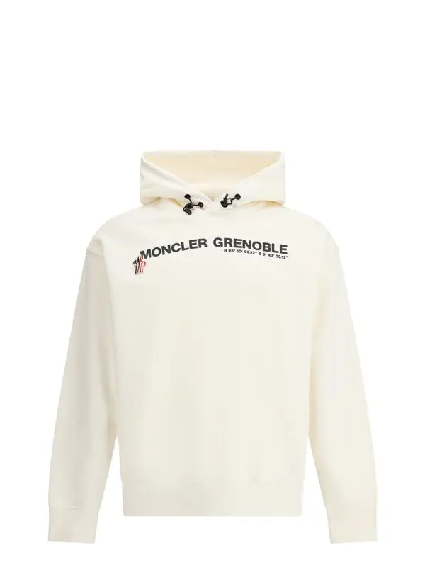 Moncler Hooded Sweatshirt - White