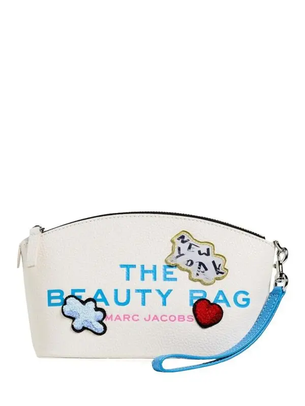 Marc Jacobs The Sticker Patch Beauty Bag - White