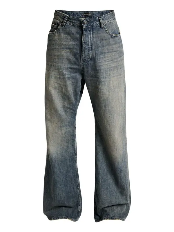 Balenciaga Relaxed-fit Bootcut Jeans - Vert Multi