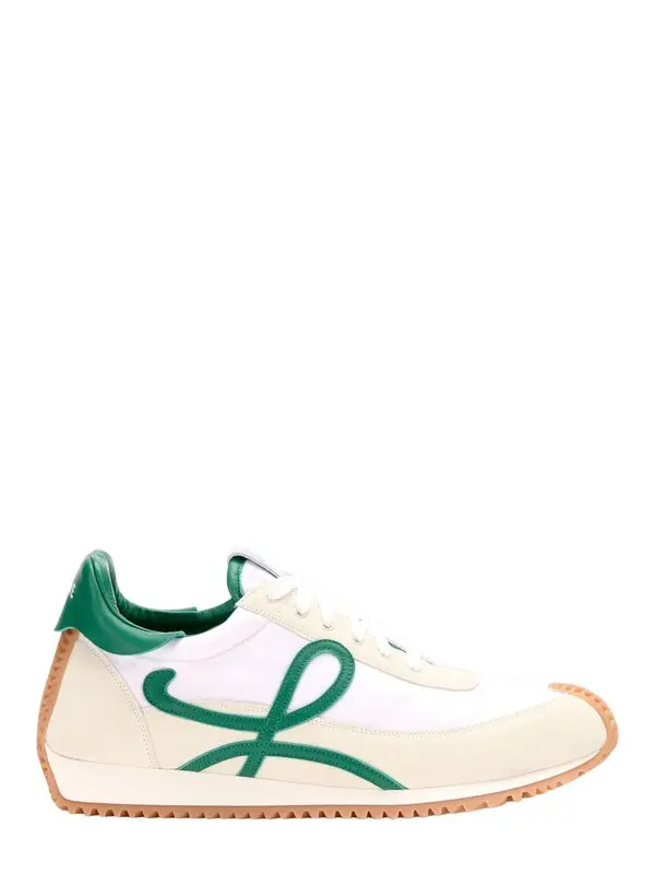 Loewe Flow Runner 2.0 Sneakers - Wht/lt Beige/grn