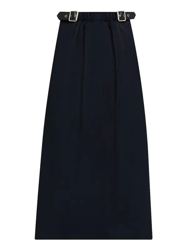 Loewe Belted Cropped Trousers - Navy Blue