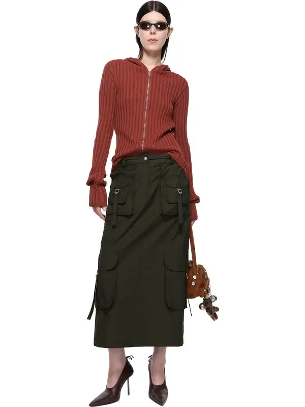 Acne Studios Relaxed-fit Cargo Skirt - Dark Grey