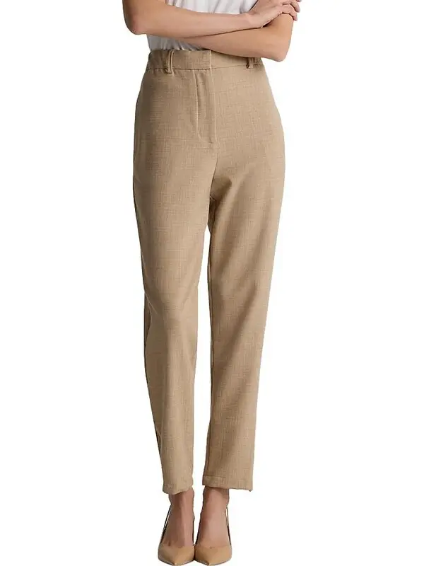 St. John Heathered Suiting Trousers - Acorn/haze Gray/multi