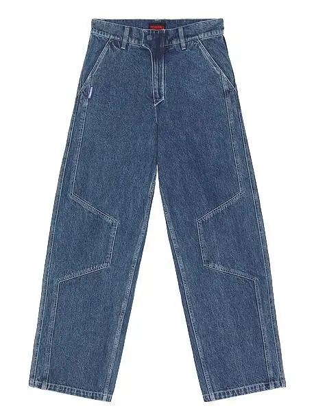 PLEASURES Position Baggy Jeans - Indigo