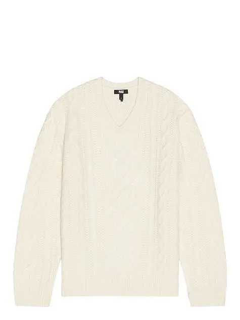 Paige Jimenez Cable Knit Sweater - Natural