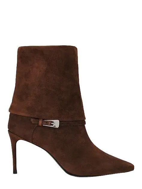 BLACK SUEDE STUDIO Simone 80 Boot - Brownie