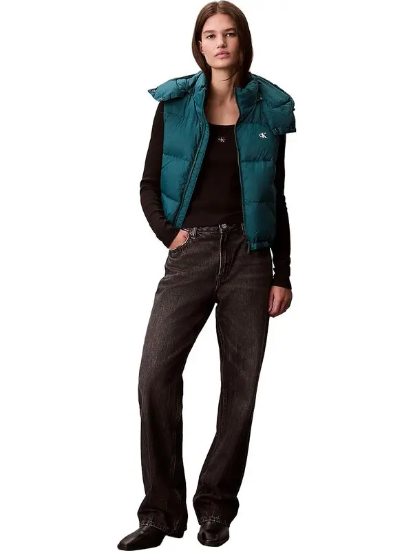 Calvin Klein Nylon Monogram Puffer Vest - Maya