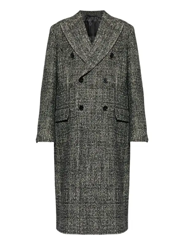 Dolce & Gabbana Double-breasted Wool Cashmere Coat - Grey