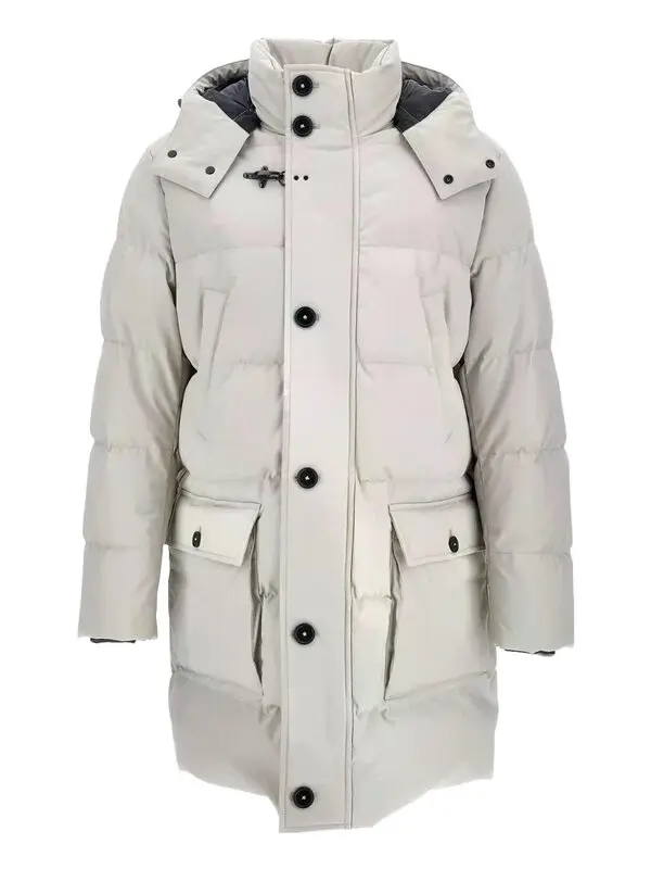 FAY Hooded Padded Coat - White