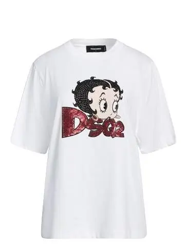 Dsquared2 T-shirt In Cotton And Elastane - White