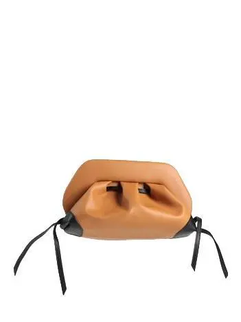 THEMOIRE Tan Two-tone Clutch - Brown