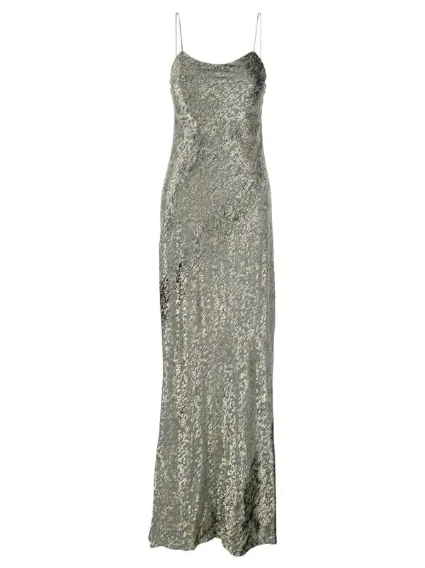 FORTE_FORTE Fil Coupé Devoré Dress - Grey