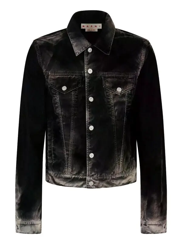 Marni Ombré Denim Jacket - Black