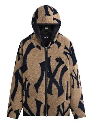Kith X New York Yankees Hooded Pinehurst Sherpa Jacket - Canvas