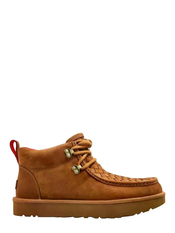 UGG Ambush Woven Lace-up Boots - Brown